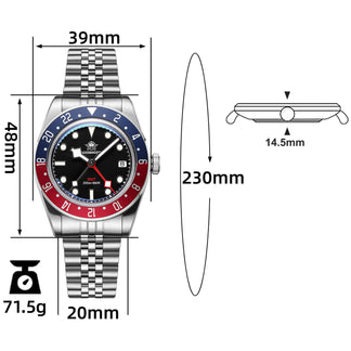 Addiesdive Watches for Men - AD2024 BB58 GMT Watch - Watchdives – Thorn ...